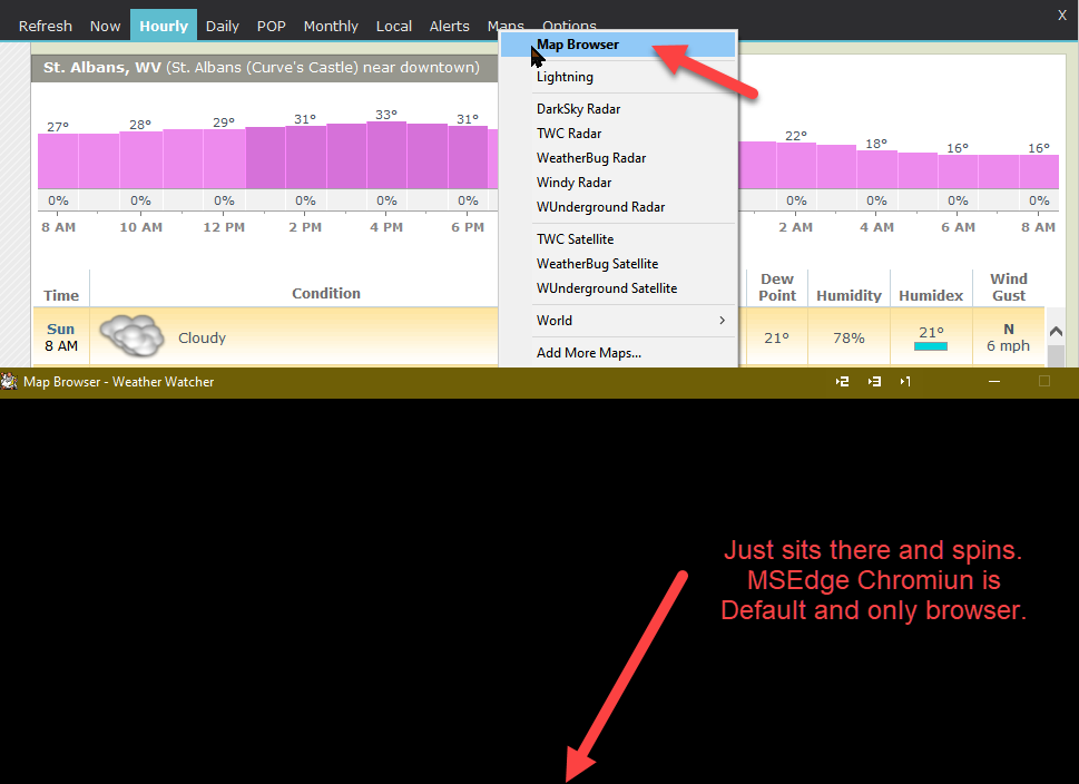 Map Browser - Weather Watcher - Singer's Creations Forum